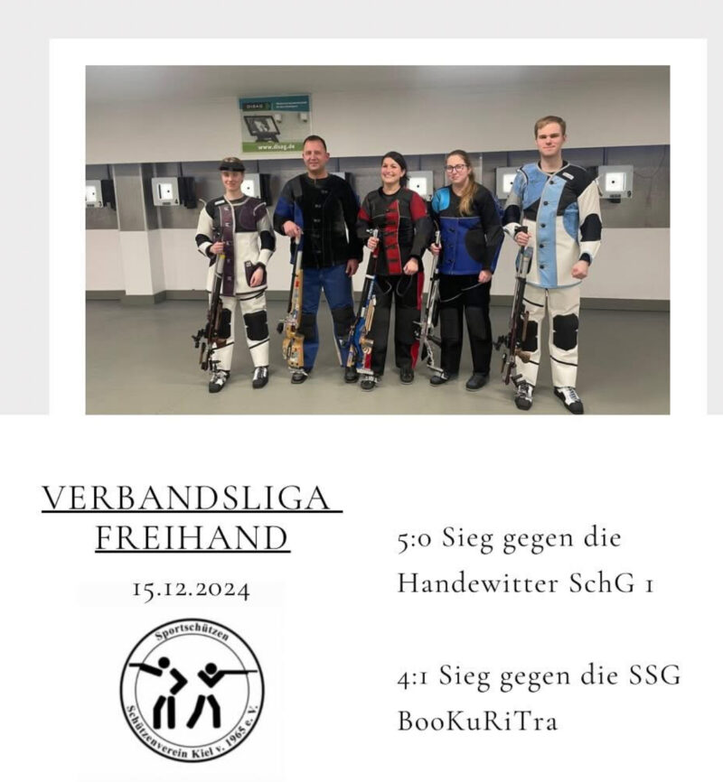 Traum Saisonende für unsere Freihand Mannschaft in der Verbandsliga ...